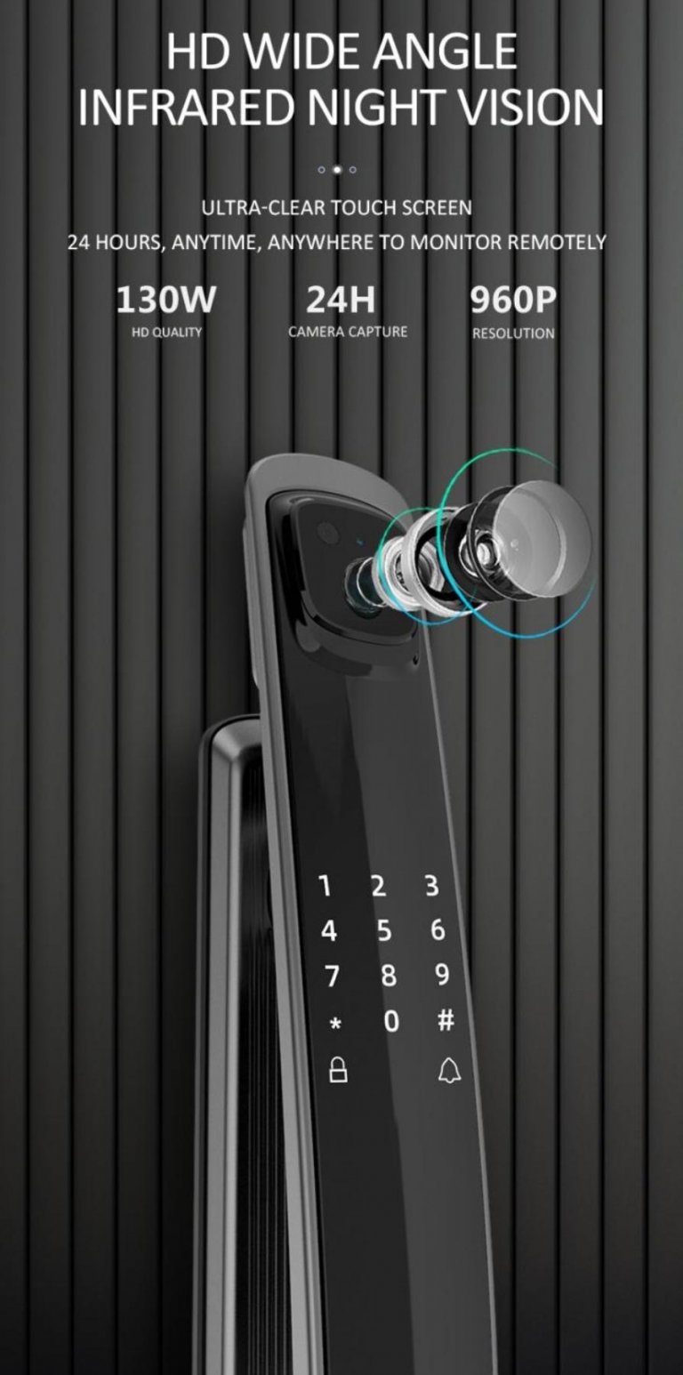 E400 Smart Lock | 3D Face Recognition Smart Lock | Smart Lock Supplier